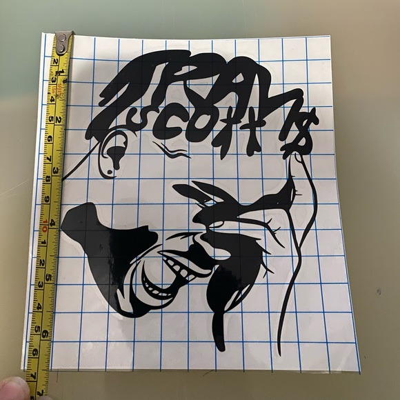 Hand Crafted | Other | Travis Scott Decal Sticker Size 6 | Poshmark